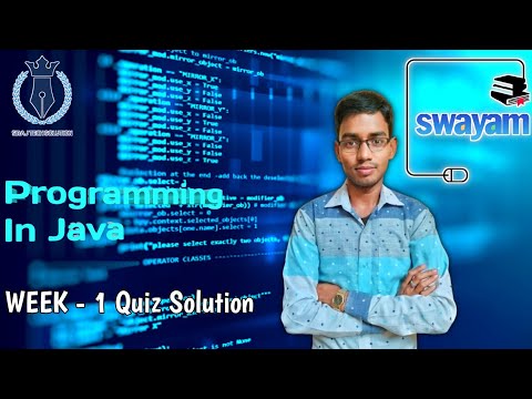 Nptel Programming In Java Week 1 Quiz Assignment Solution Siraj