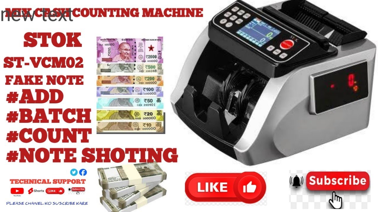 Stok Mix Counting Machine Mix Cash Counting St Vcm02 Add Batch