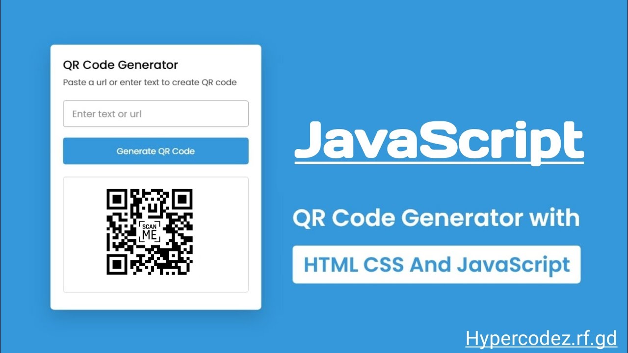 Javascript Qr Code Generator Goqr Me Api Javascript Beginner Project