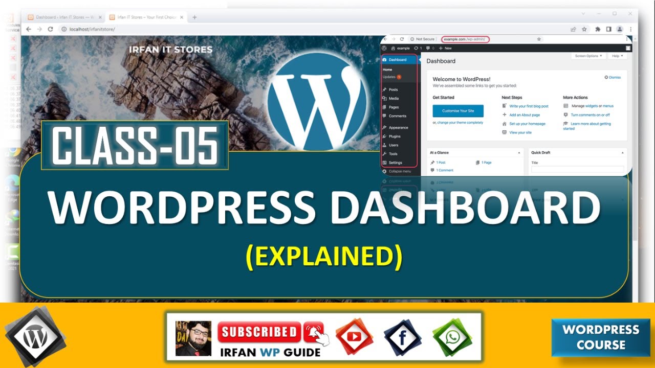Wordpress Dashboard Wordpress Dashboard Tutorial Wordpress
