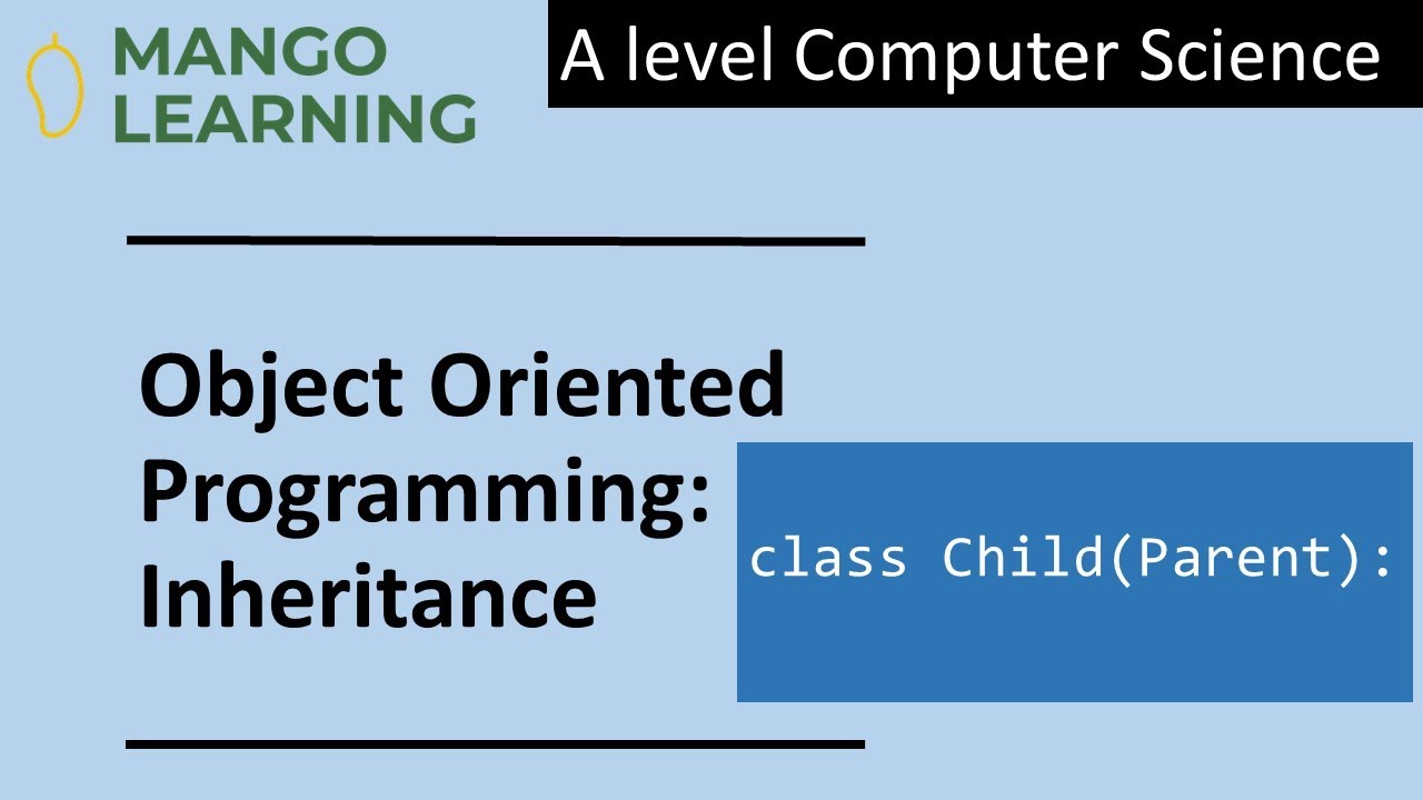 Inheritance In Python Oop Youtube