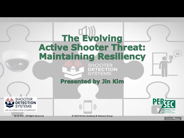 Webinars Shooter Detection Systems Sds