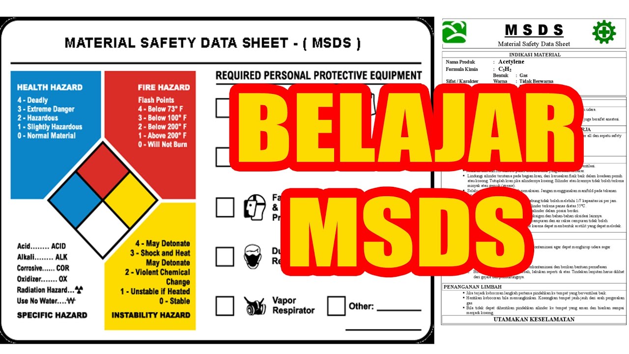Belajar Msds Material Safety Data Sheet Youtube