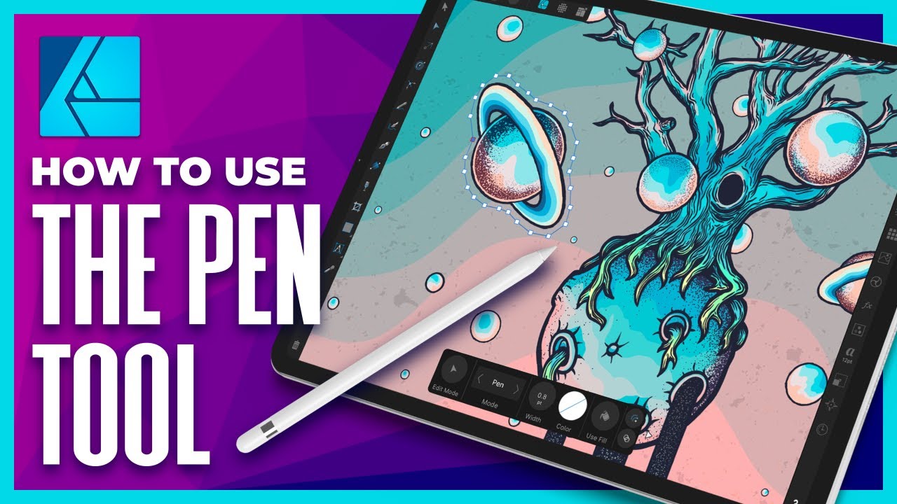 How To Use The Pen Tool In Affinity Designer For Ipad Youtube