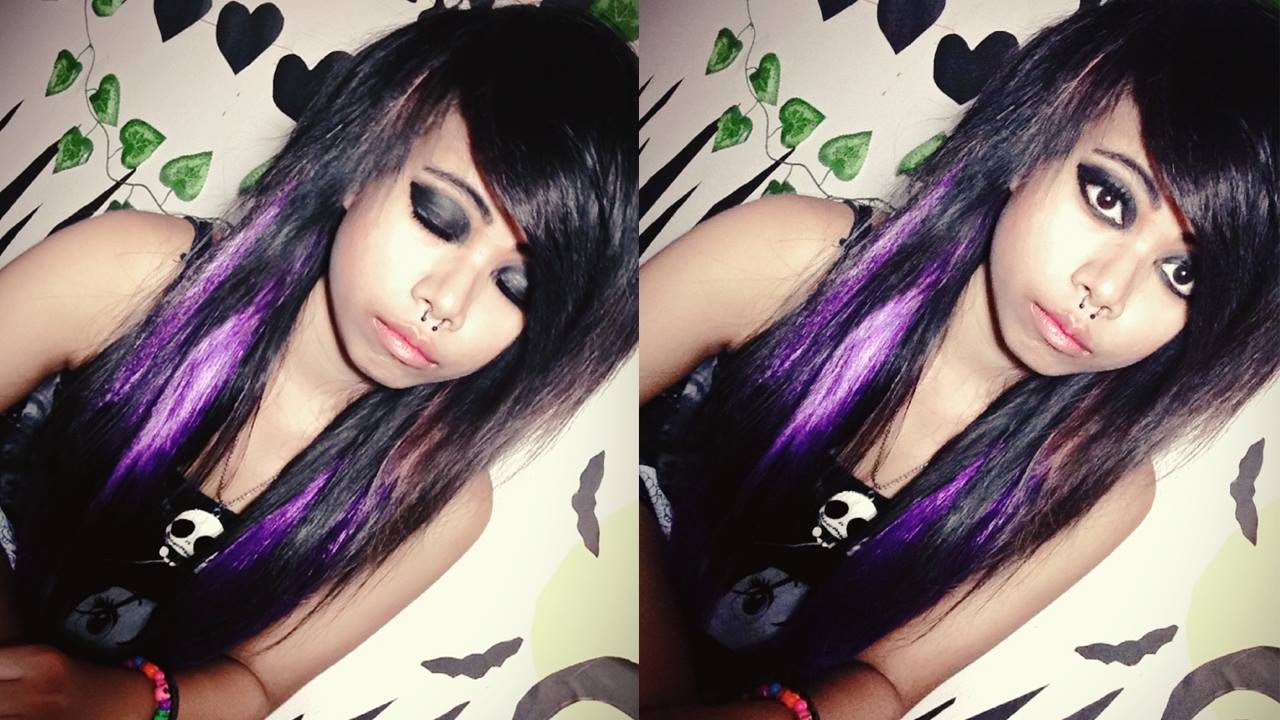 Dark Emo Scene Makeup Tutorial 笙 Youtube