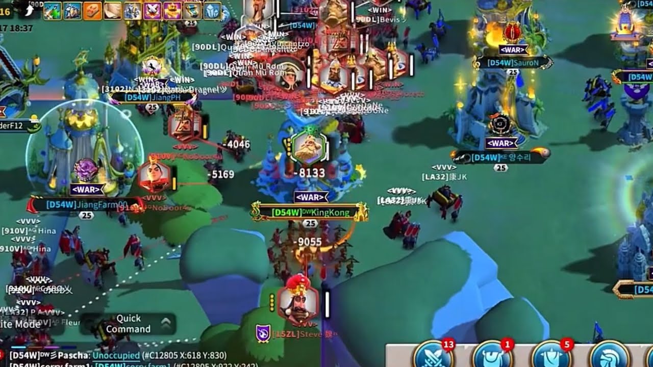 Taking Swarms And A Rally Hera Cy Garrison Rise Of Kingdoms Youtube