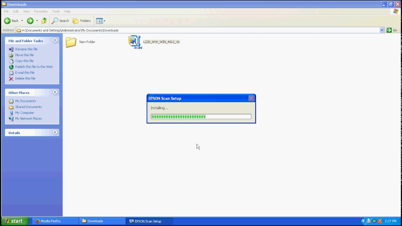 Epson L220 Driver Install Download Youtube