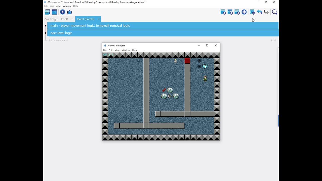 Gdevelop Tutorial 4 Part C Youtube