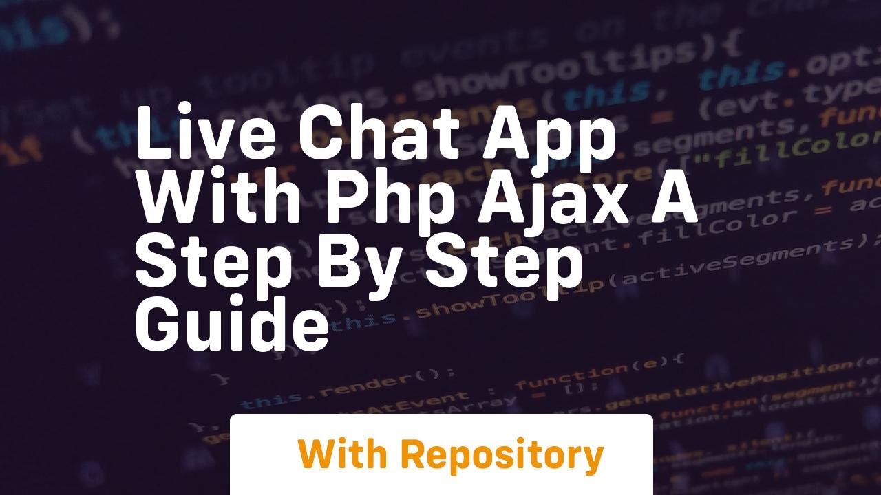 Live Chat App With Php Ajax A Step By Step Guide Youtube