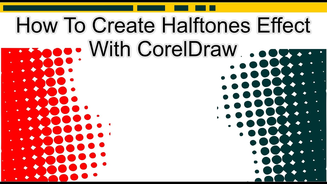 How To Create Halftones Effect With Coreldraw Cara Membuat Effect