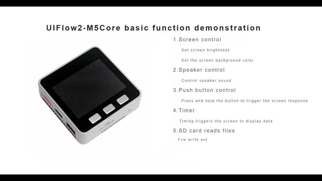 Comes With Function Programming Demonstration M5core Youtube
