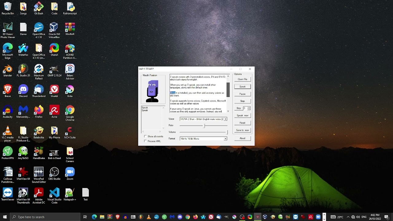 How To Install Other Voices In E Speak Youtube
