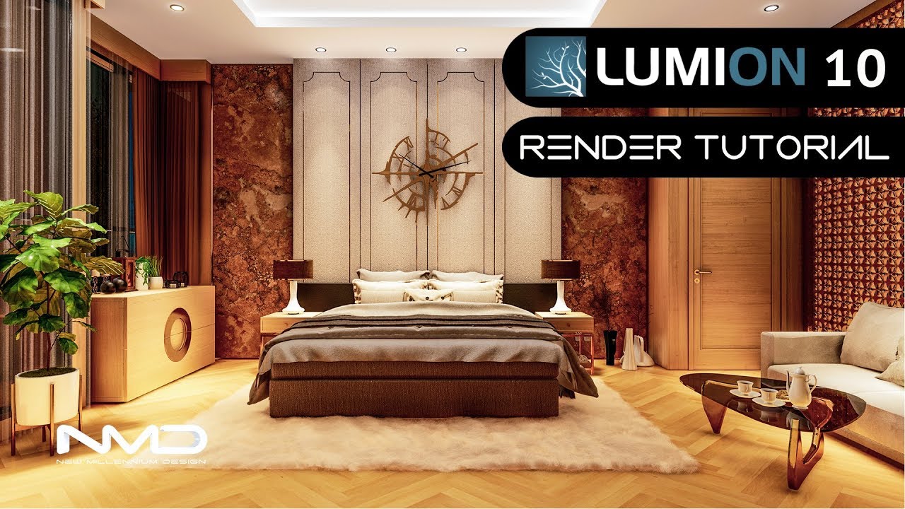 Lumion 10 Pro Modern Bedroom 3d Rendering Tutorial Youtube