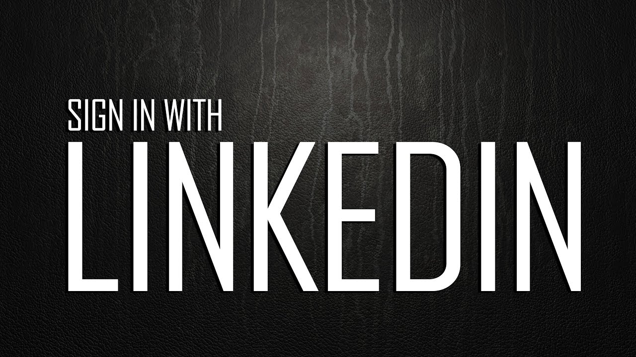 Php Sign In With Linkedin Complete Read The Top Comment Youtube