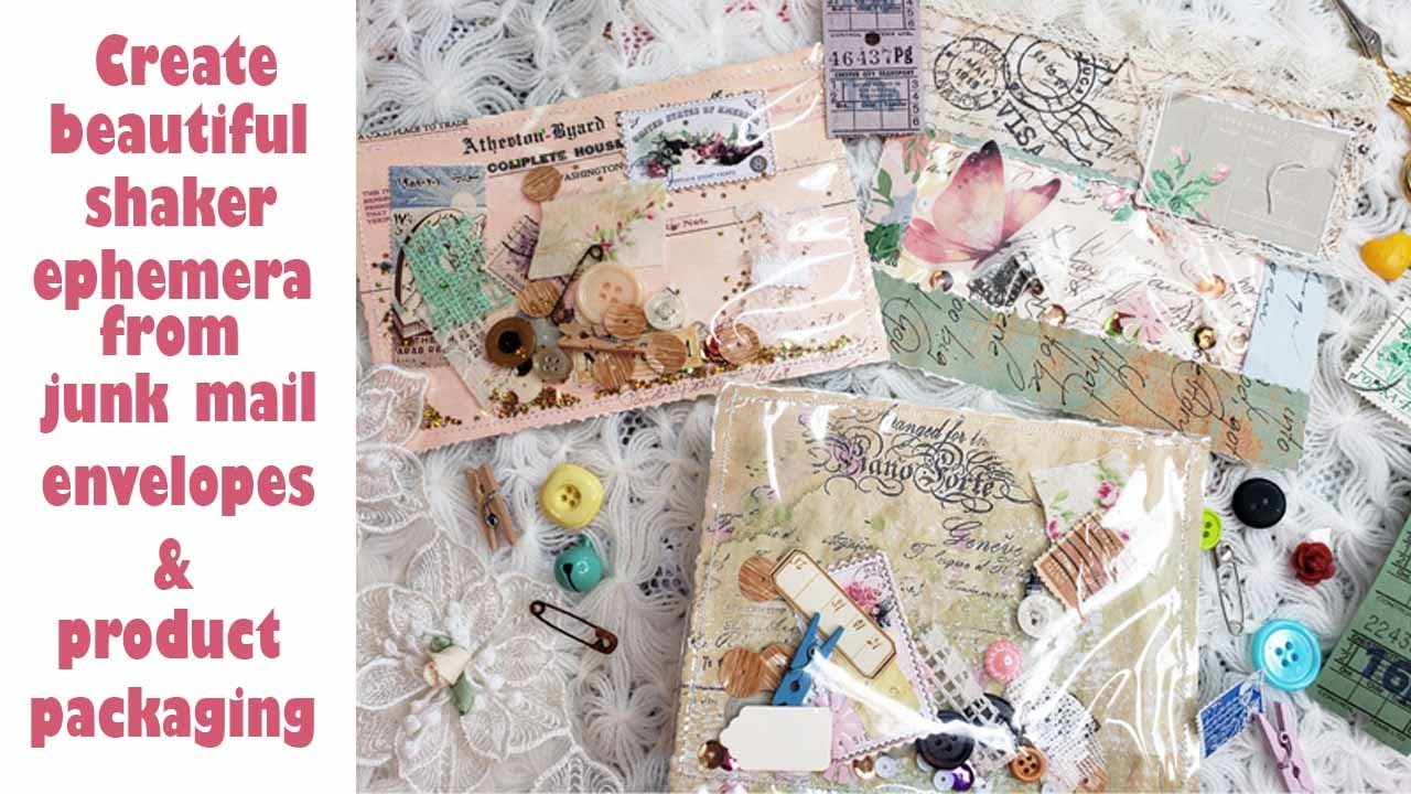 Turn Window Envelope Junk Mail Into Shaker Ephemera Turn Your Trash