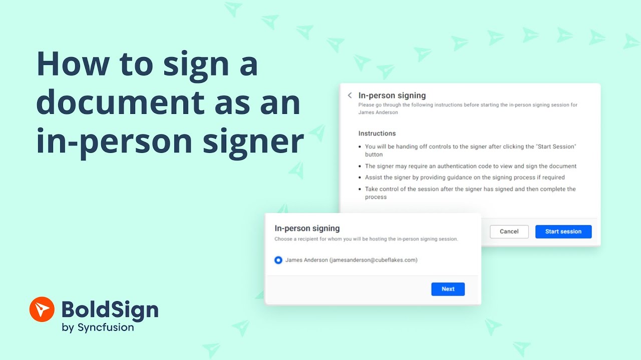 How To Sign A Document As An In Person Signer Youtube