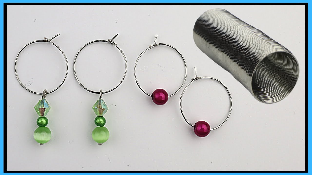 How To Make Simple Memory Wire Earring Hoops Tip Tuesday Tutorial Youtube
