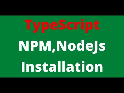 1 Typescript Node Js Npm Installation 07 Mar 2021 Youtube
