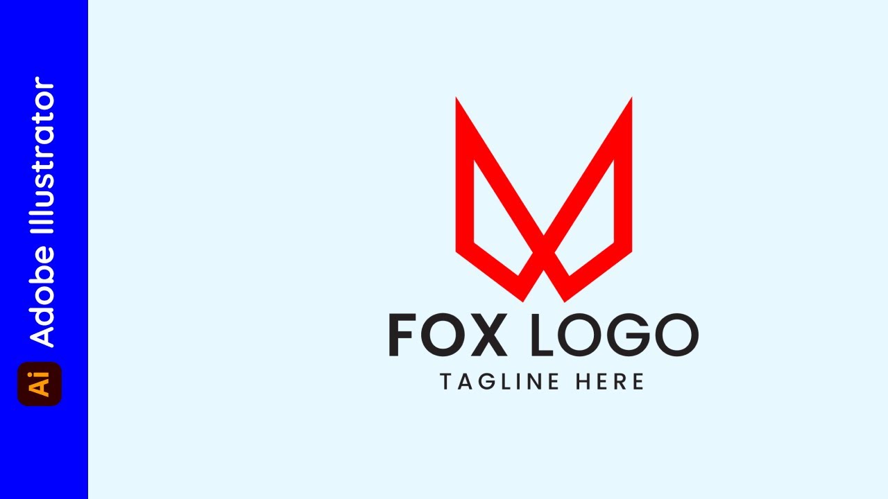 How To Create Logo Modern Fox Logo Design Logo Design Tutorial In