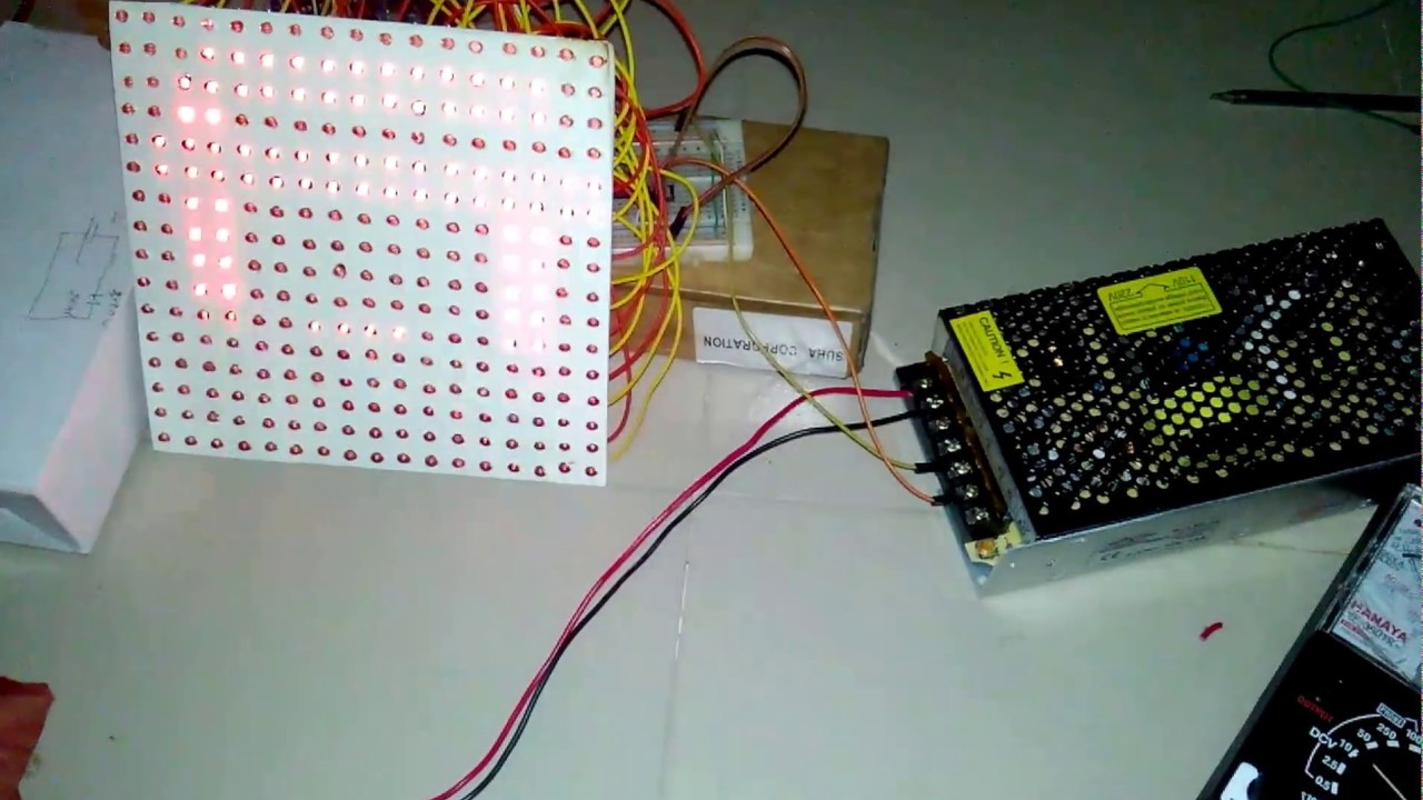 16x16 Led Matrix Display Youtube