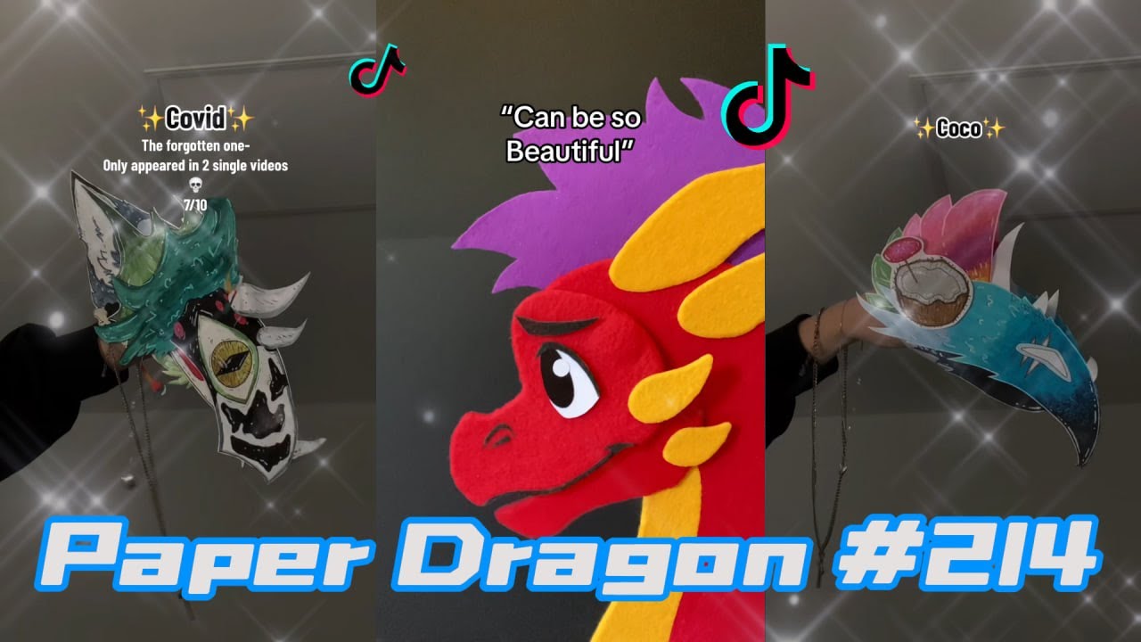 Dragon Puppet Crafts Paper Dragon Tiktok Compilation 214 Youtube