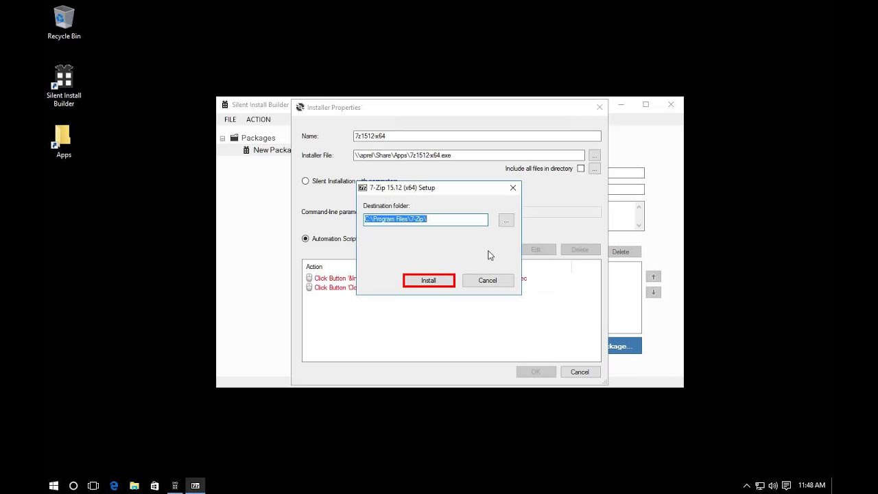 Silent Install Builder Youtube