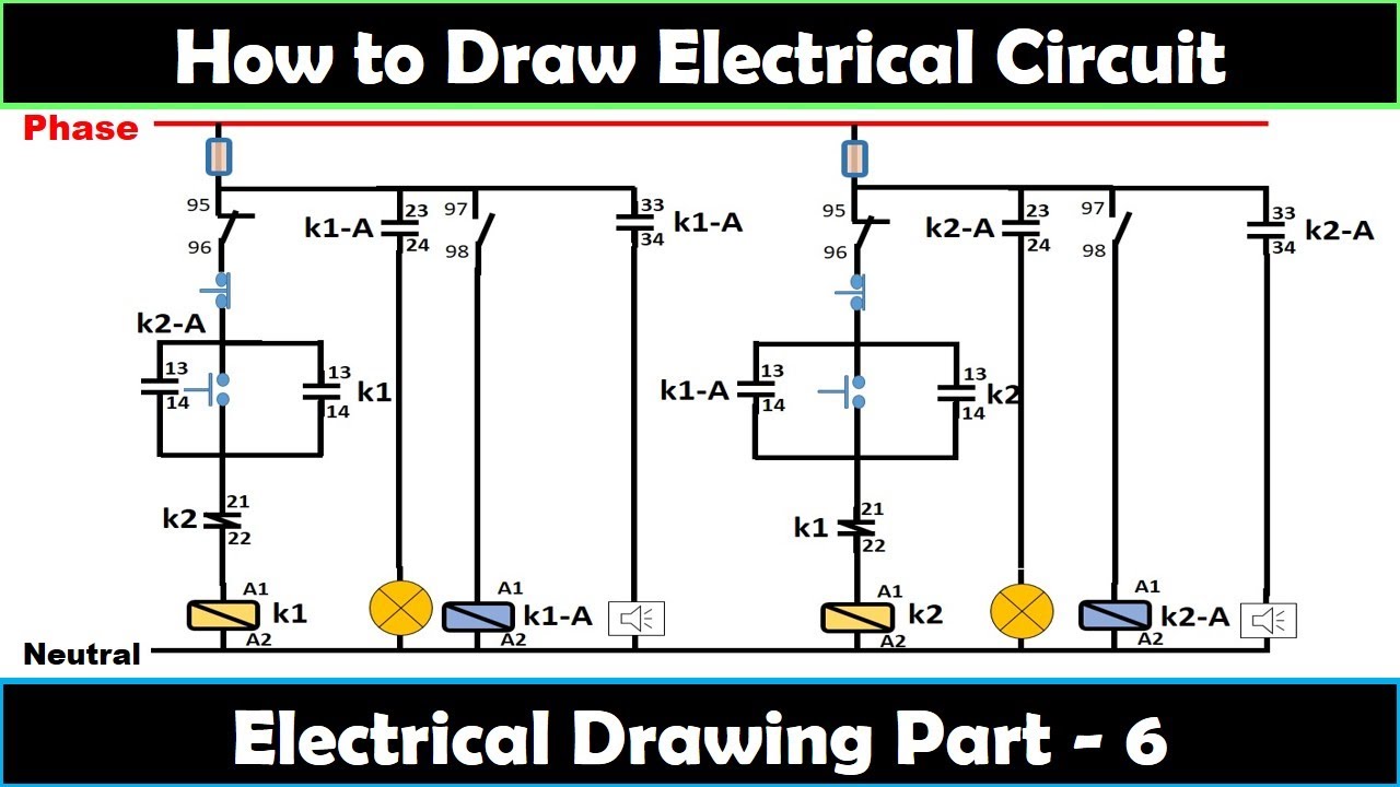How To Draw Schematics Circuit And Diagrams Electrical Drawing Part
