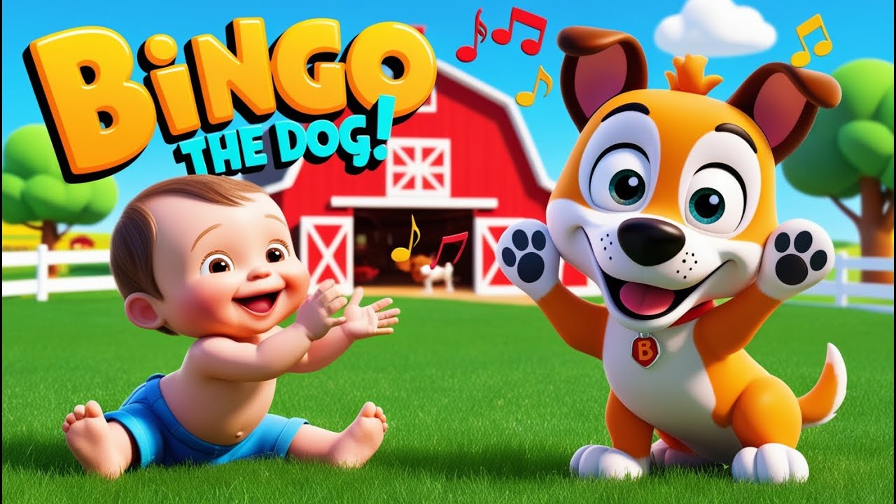 Bingo The Dog Nursery Rhyme Fun Educational Song For Kids Learn