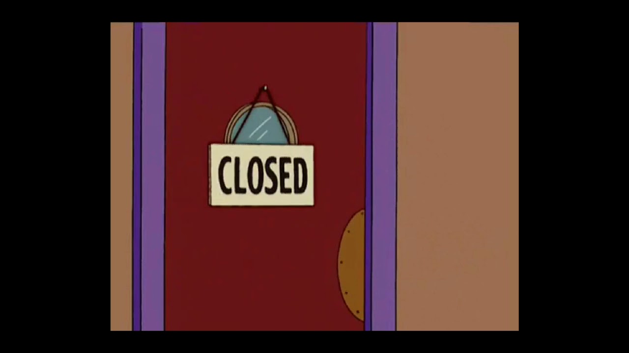 Moe Kicking Out Barney Meme The Simpsons S17ep13 Youtube