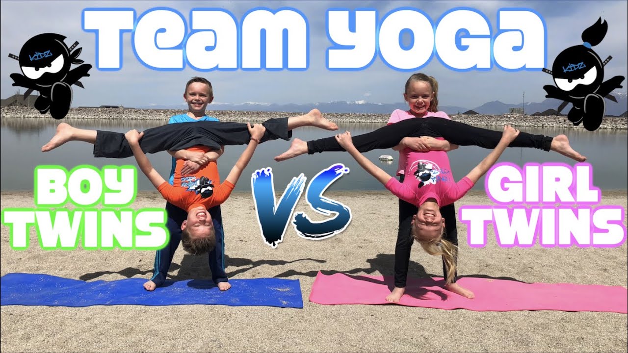 Boy Twins Vs Girl Twins Team Yoga Yoga Territory