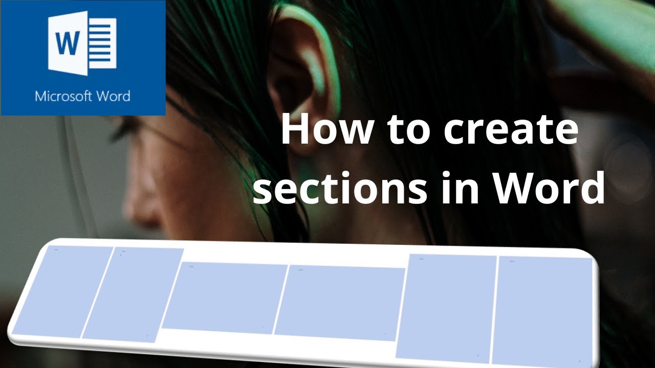 How To Create Sections In Microsoft Word Youtube