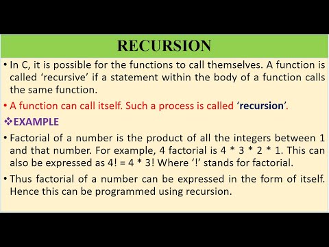Module 3 Topic 9 Recursion Youtube