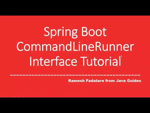 Spring Boot Commandlinerunner Example Tutorial
