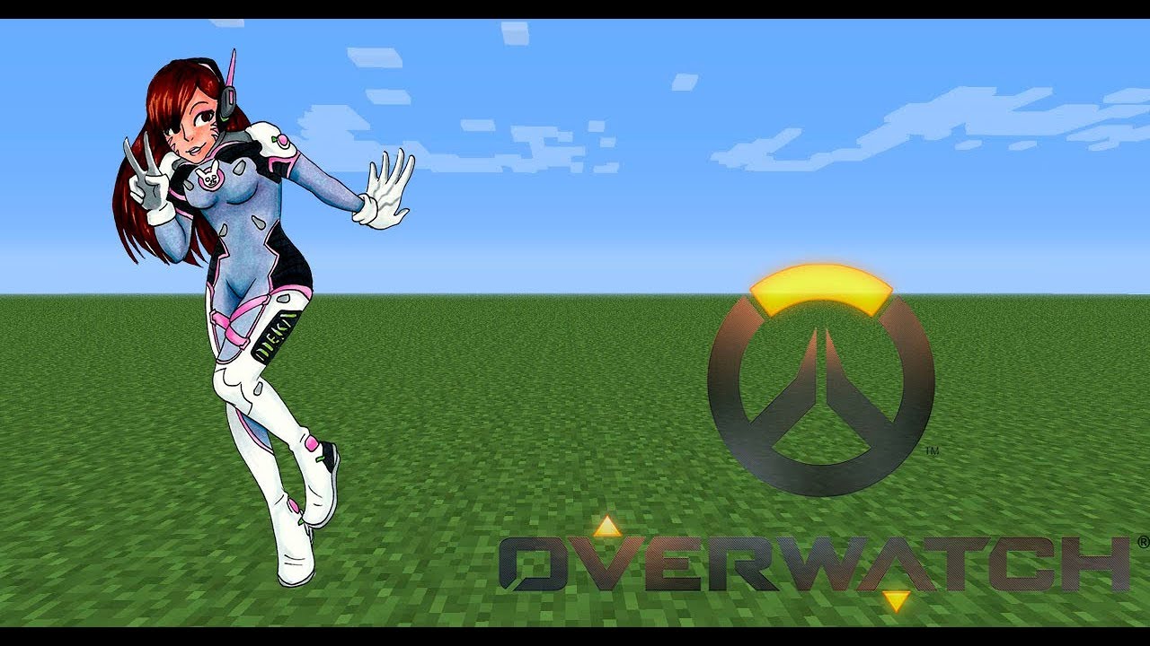 Minecraft Pixel Art Tutorial D Va Overwatch Youtube