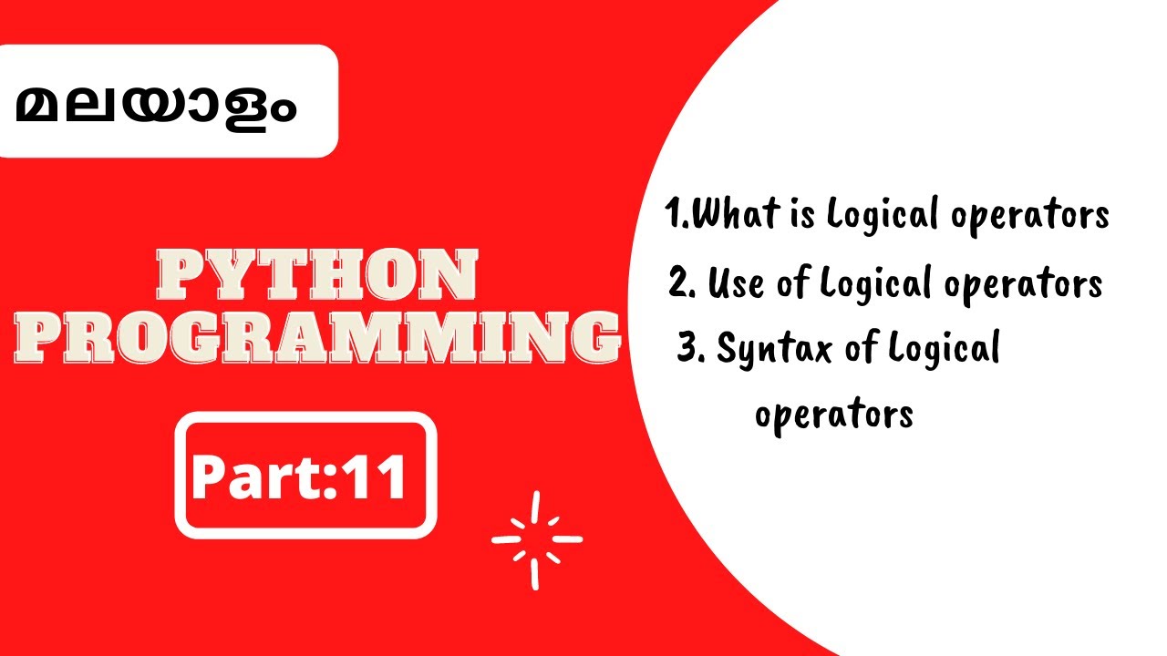 Part 11 Python Malayalam Tutorial For Beginners Python Coding