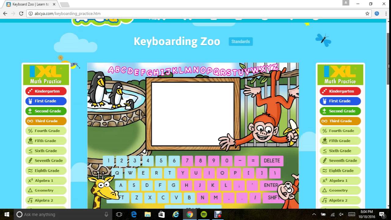 Keyboard Zoo On Abcya Youtube