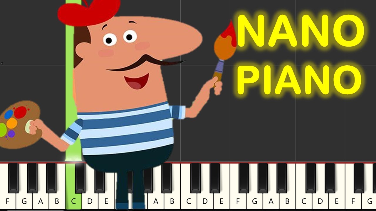 How To Play Babytv S Pierre The Painter Theme Song On The Piano Youtube