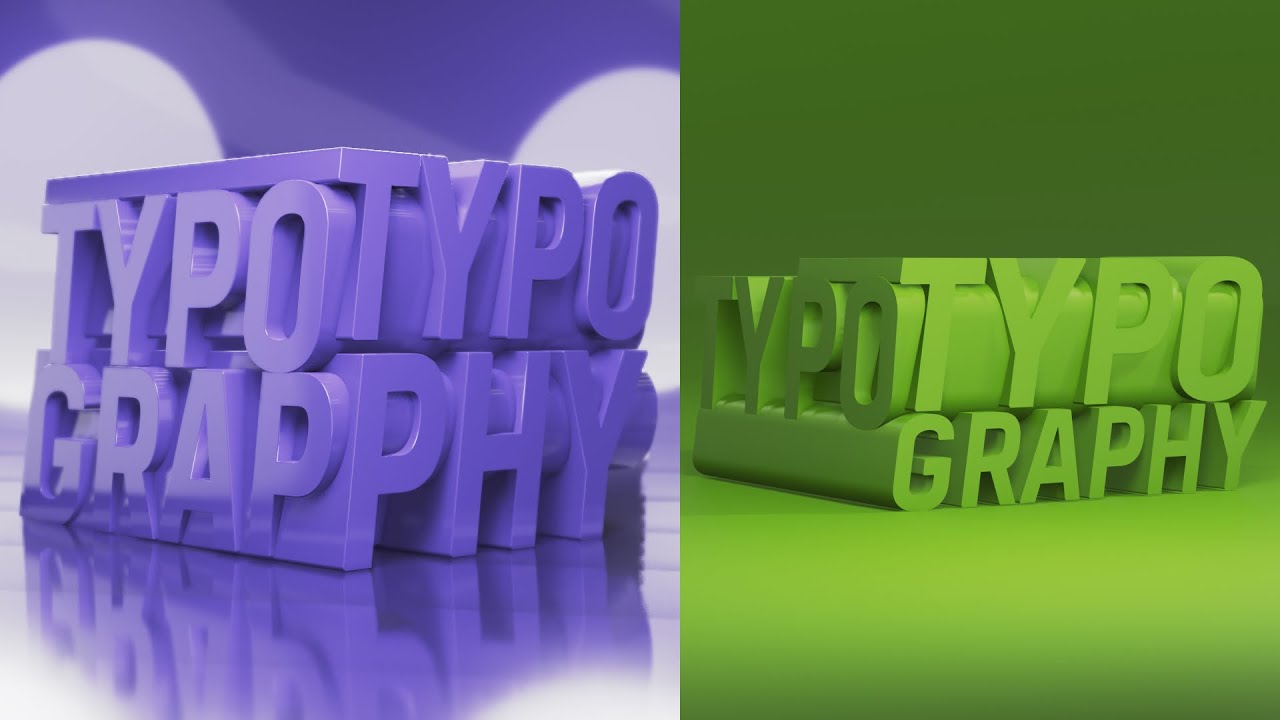 Blender 3d Typography Blender 3d Tutorial Youtube