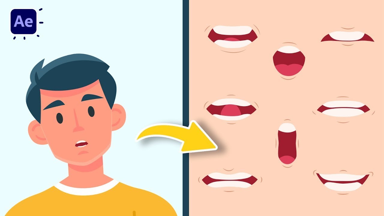 2d Character Lip Sync Animation In After Effects Sf Caddy Youtube
