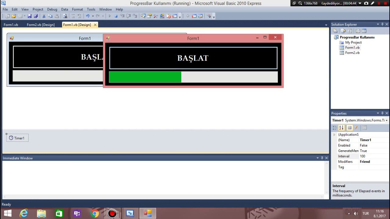 Visual Basic Progressbar Kullanımı Detaylı Anlatım Youtube