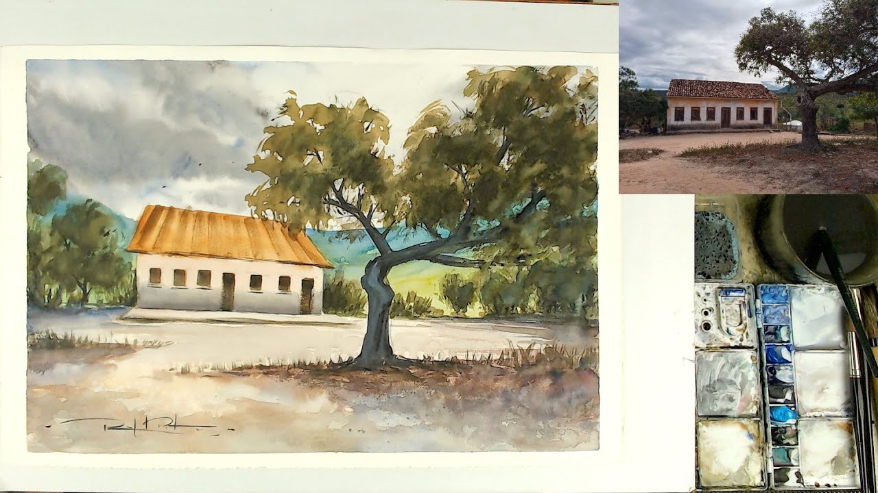 Live Demonstração Completa De Aquarela Youtube