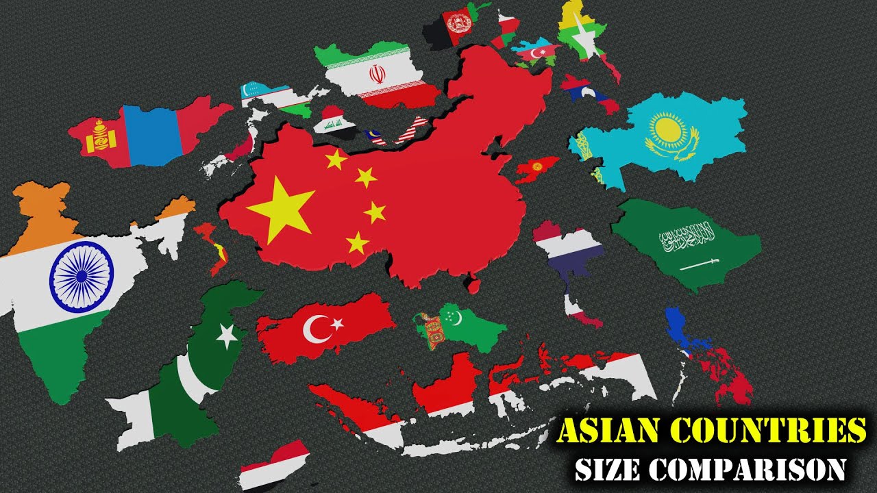 Asian Countries Size Comparison 2025 Youtube