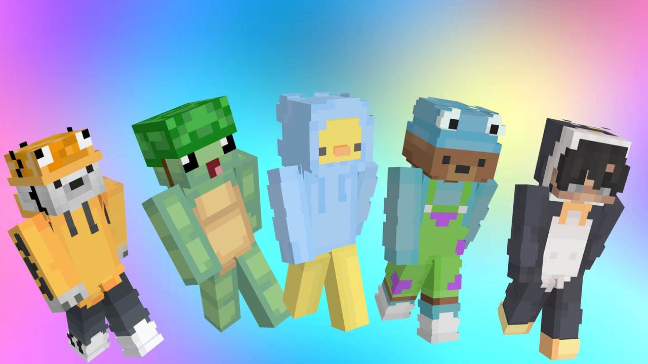 Top 20 Minecraft Animal Skins Youtube