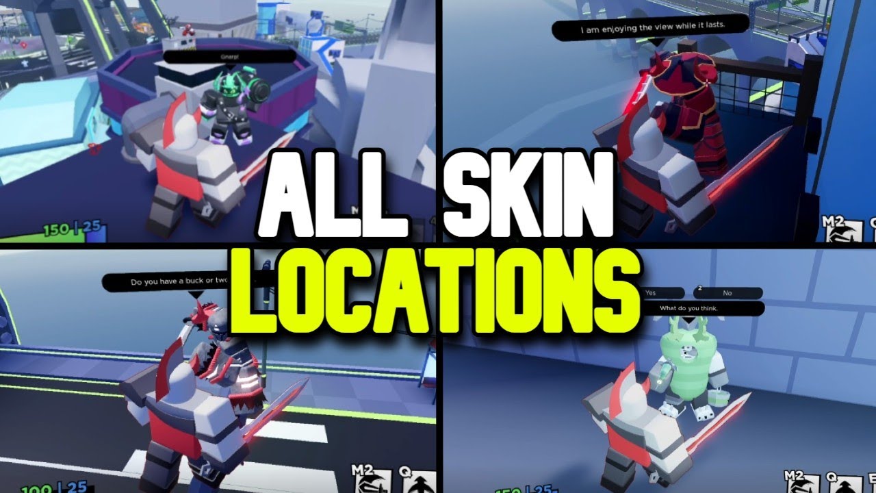 Phighting All Skin Locations Roblox Youtube