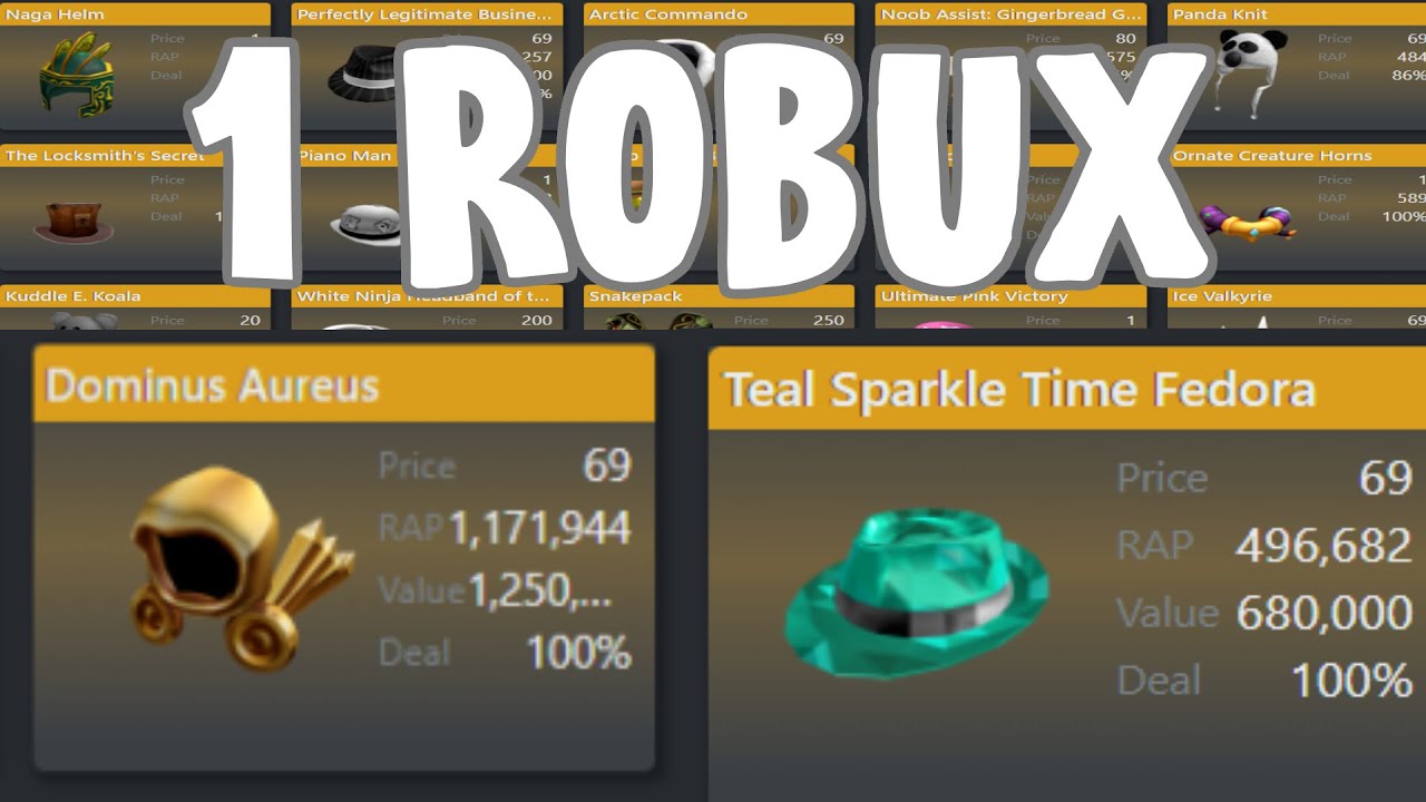Huge Roblox Limiteds Selling For 1 Robux Glitch Youtube