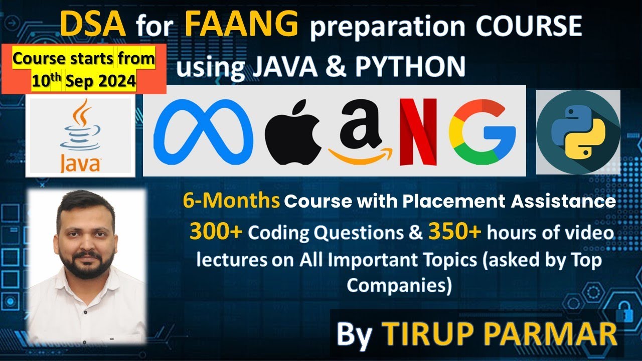 Dsa For Faang Preparation A Comprehensive Course Using Java Python