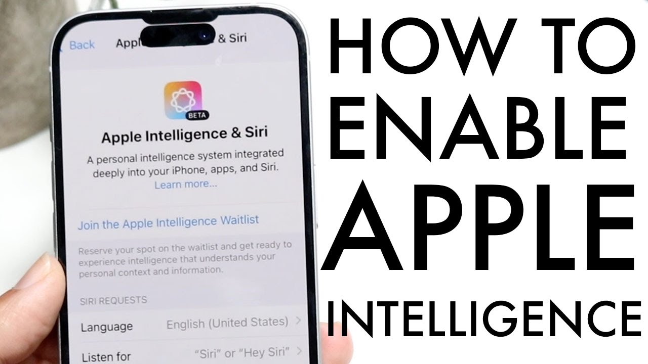 How To Enable Apple Intelligence On Iphone Ipad Youtube