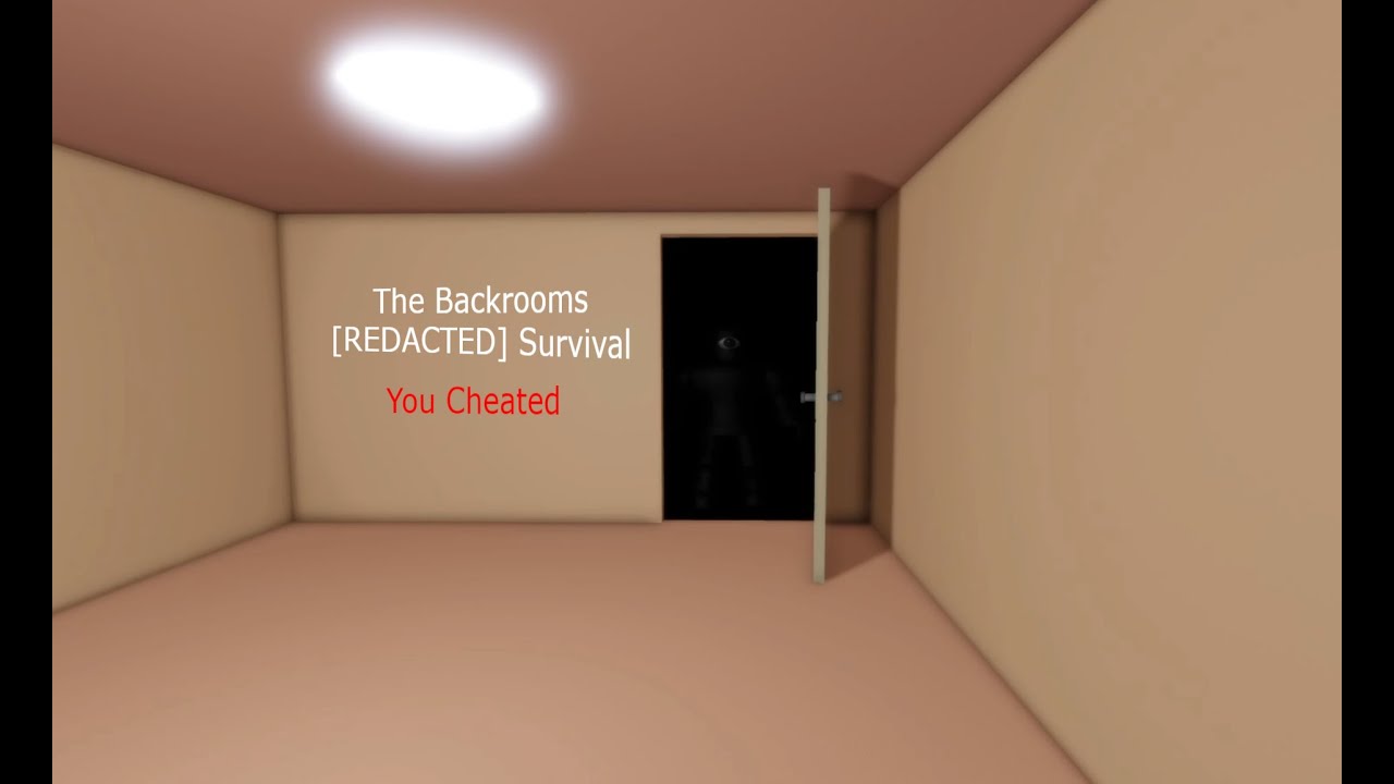 The Backrooms Redacted Survival You Cheated Ending Youtube