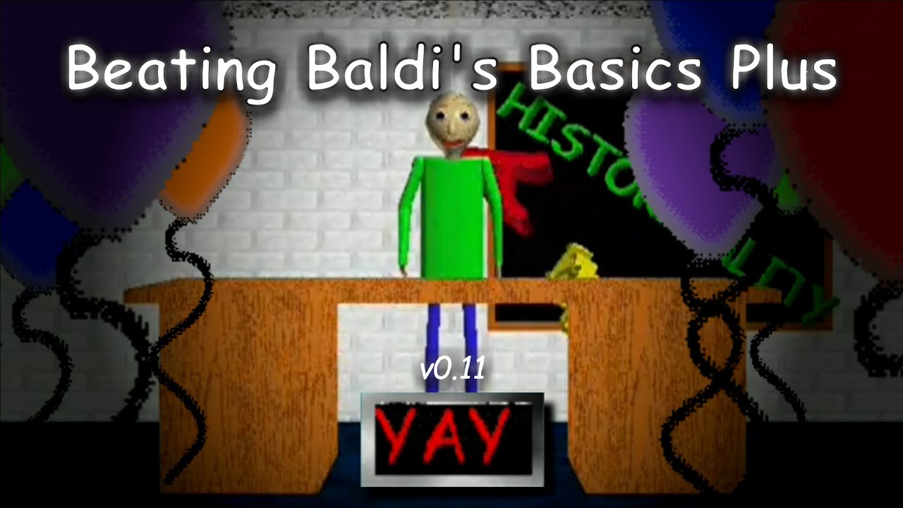 Beating Baldi S Basics Plus V0 11 Youtube