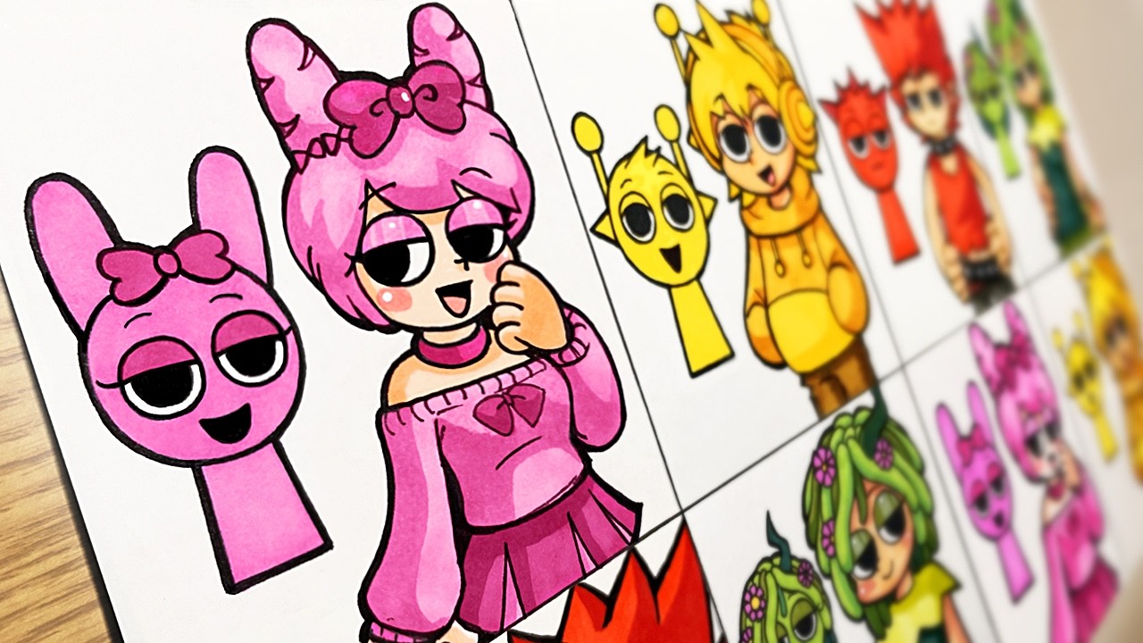 Drawing Sprunki But Human Cute Sprunki Incredibox Sprunki Mix Fun Time ...